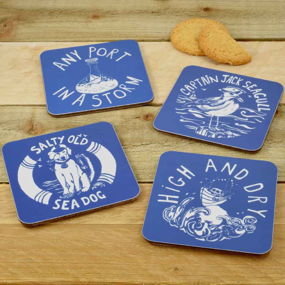 Salty Old Sea Dog Coaster - Port & Lemon Salty Old Sea Dog Coaster - Port & Lemon