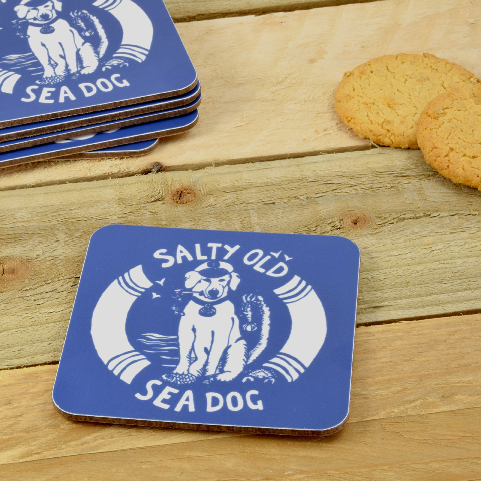 Salty Old Sea Dog Coaster - Port & Lemon Salty Old Sea Dog Coaster - Port & Lemon